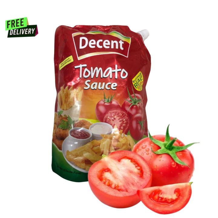 Decent Tomato Sauce Pure Big Pack 1kg Tomato Ketchup Sauce | Daraz.pk