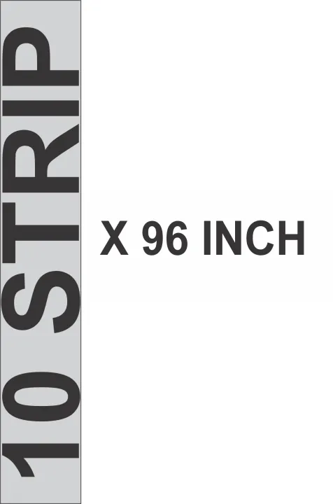 InsideDecors Premium 1" x 96" Self-Adhesive Golden Acrylic STRIPSt ...