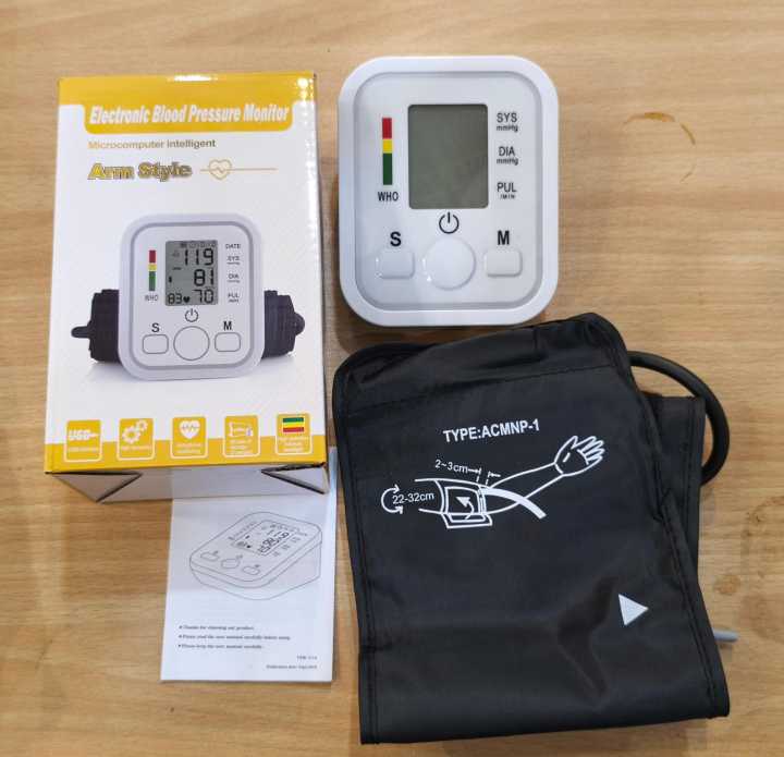 Electronic Digital Blood Pressure Monitor – Arm Style, Automatic BP ...