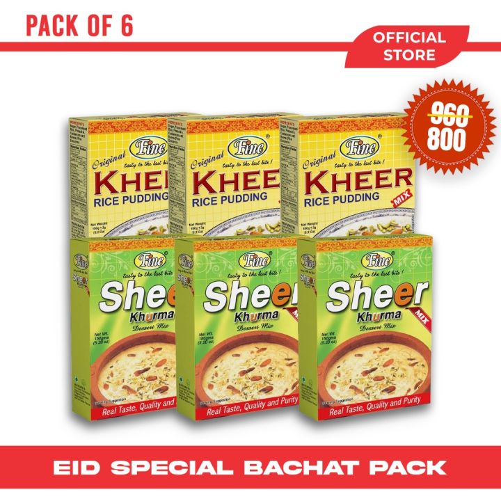 Fine Kheer & Sheer Khurma Mix - Eid Special Bachat Pack of 6 | Daraz.pk