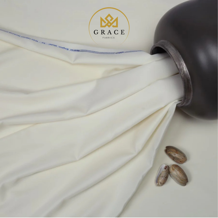 Grace Wash&Wear For Men-Unstitched Fabrics-The Grace Fabrics-Cream ...