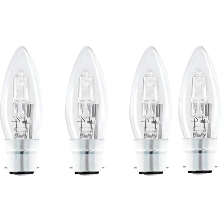 TIGER LIGHTING Candle Eco Halogen Classic 42W = 55W Dimmable Candle ...