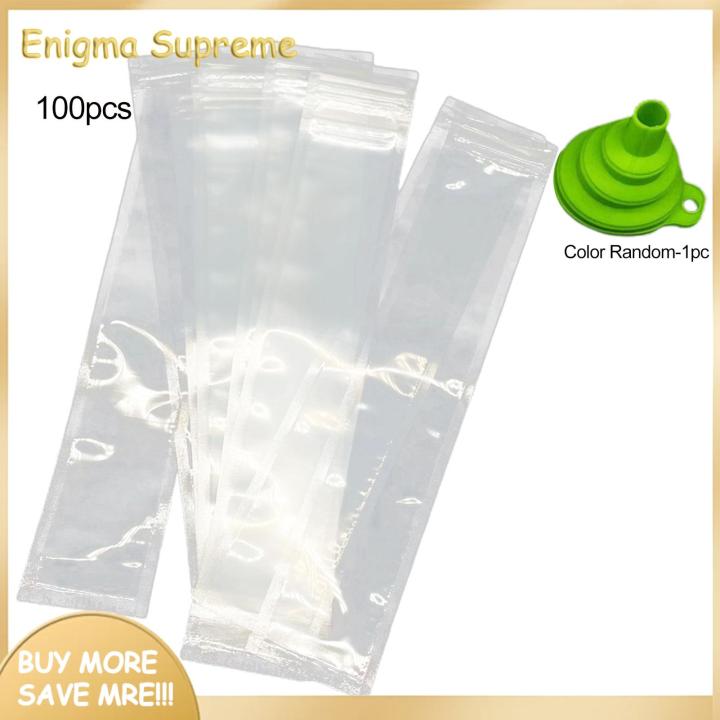 Enigma- Popsicle Pouch with Funnel Ice Cream Candy Yogurt Tube Ice Pops ...