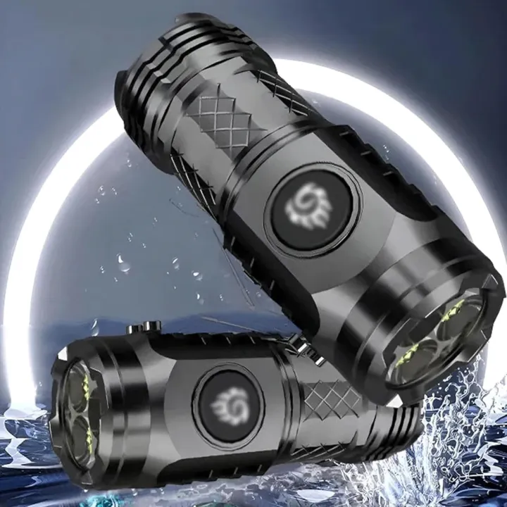 Three-Eyed Monster Mini Flash Super Power Flashlight,Thumb Flashlight ...