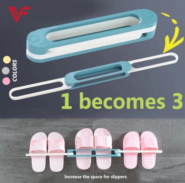 Shoe Holder Rack Bathroom Slippers Rack Wall Mounted Shoe Rack Shoe ...