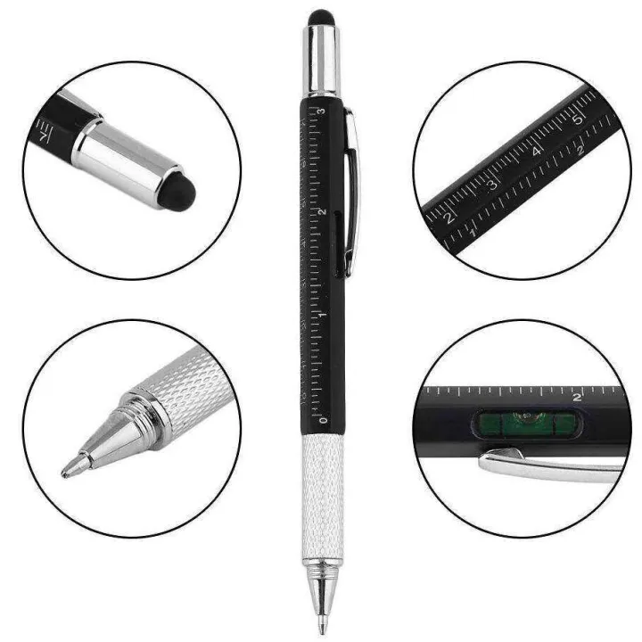 ATN 7 in 1 Multifunctional Touch Screen Stylus Ballpoint Pen with ...