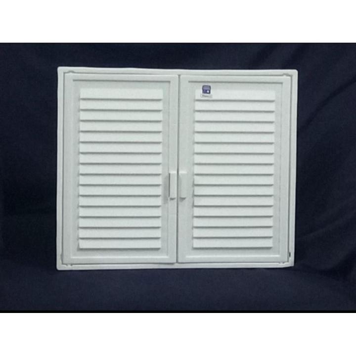 Plastic Washroom Cabinet Two Door Bathroom Shutter Cabinet | Daraz.pk
