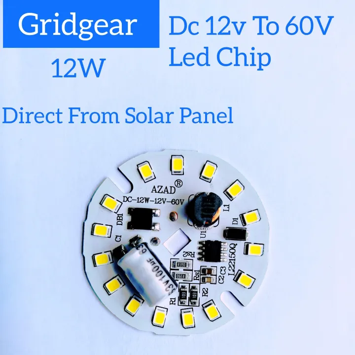 Dc 12V-60V Led Chip 12W | Connect Direct From Solar Panel | High ...