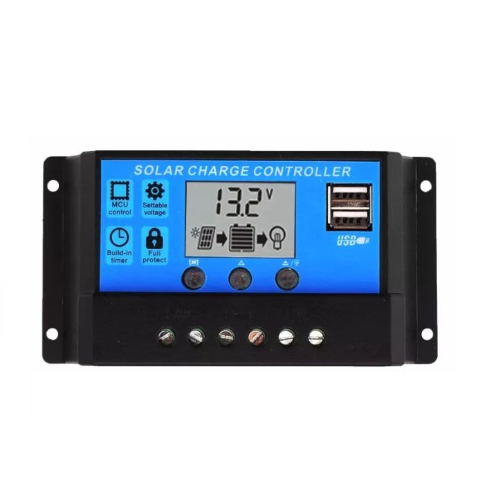 30A PWM Solar Charge Controller 12V-24V LCD 2 USB | Daraz.pk