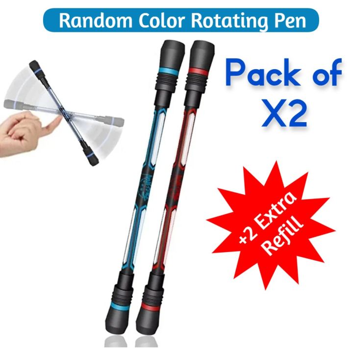 Rotating Gel Pens - Creative Spinning Pen Spinner Toy for Stress Relief ...