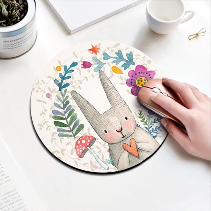 Mini Rubber Mouse Pad Cartoon Round Design Mouse Pad Gaming Mouse Pad ...