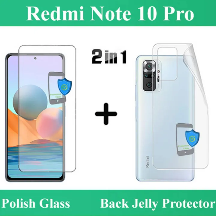 Xiaomi Redmi Note 10 Pro Tempered Glass Screen Guard 2.5D Polish Glass ...