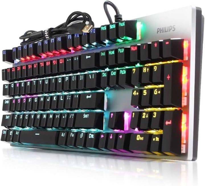Philips SPK8404 Wired Mechanical Gaming Keyboard RGB MECHANICAL GAMING ...