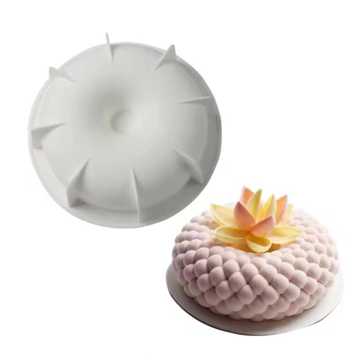 3D Silicone Mold Custard Apple Donuts Shape Cake Mousse Moulds Kitchen ...