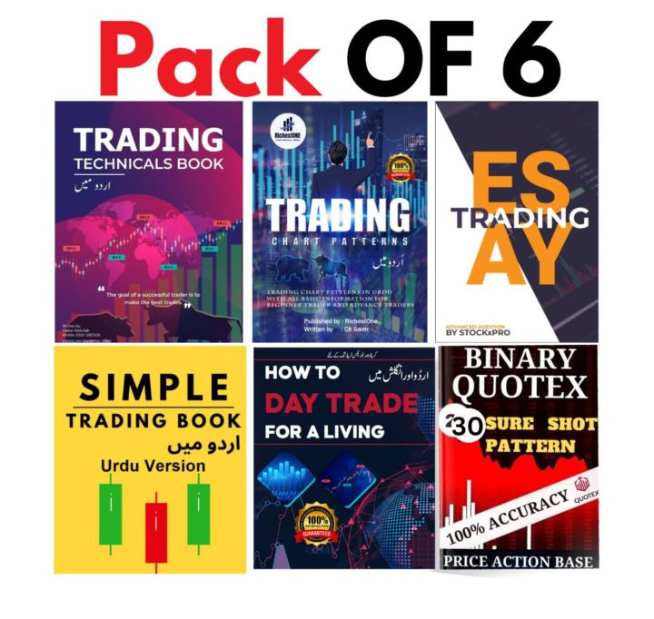 Set of 6 Trading Book Set Basic to Advance Level - Crypto Trading book - Forex Trading Book ...