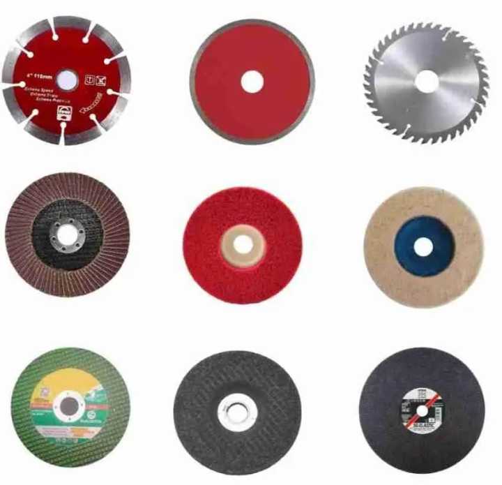 9 Pc 4inch 100mm Angle Grinder Accessories Wood & Marble Cutting Blade ...