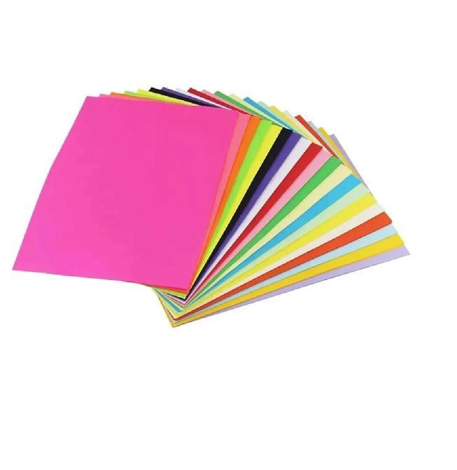 Computer Color Paper - A4 Size Sheets - Multicolor - 8 To 10 Colours ...