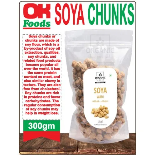 Organic Box Healthy and Tasty SOYA Wadi Chunks (SOYA Chunks)300 Grams ...