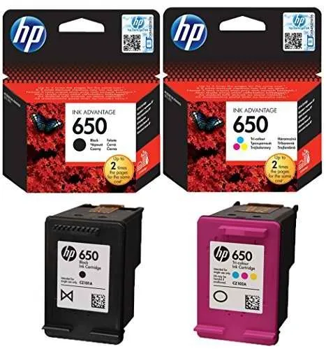 MS - HP 650 Black And Tri-color Original Ink Advantage Cartridges Set ...