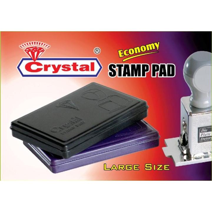 Crystal Stamp Pad-Economy Large Size 1 Dozen 12 Pcs Box | Daraz.pk