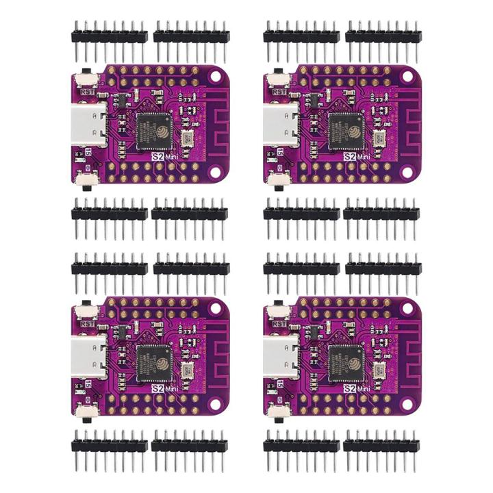 4Pcs ESP32 S2 Mini V1.0.0 IOT Board Based ESP32-S2FN4R2 ESP32-S2 4MB ...