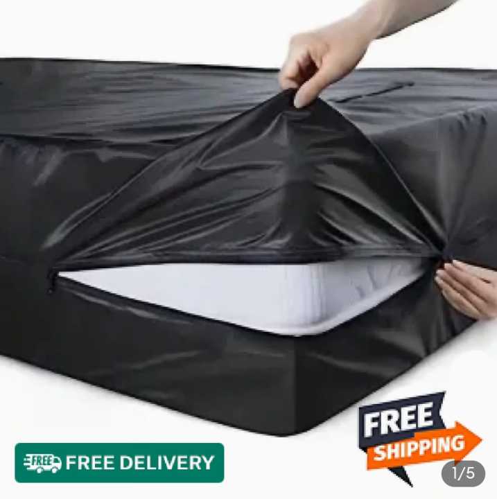 Zippered Waterproof Mattress Protector | Bed Bug Proof - 100% All Sides ...