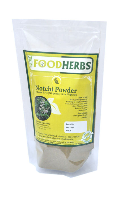 Nirgundi Powder Notchi Vitex Nigundo 100% Pure Herbal Powder 100g ...