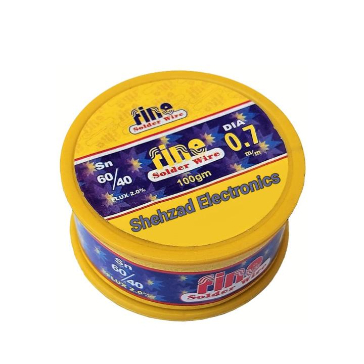 100g Fine Yellow Solder Wire 0.7mm High Shine Soldering Wire Roll ...