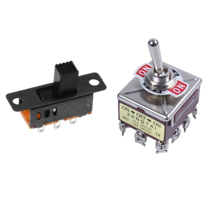 BRADOO- 3 Positions 12 Pin Latching Toggle Switch 4PDT with 10 x DC 0 ...