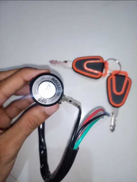 Premium 3-Wire Ignition Switch with Stylish Keys | High-Quality Plastic ...