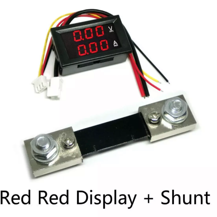 DC 0-100V 100A 10A Digital Voltmeter Ammeter Dual Display Voltage Detector Current Meter Panel ...