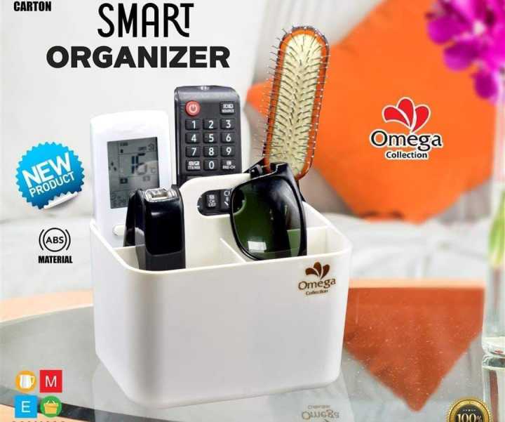 All-in-One Plastic Storage Organizer – Multi-Use Holder for Remote ...