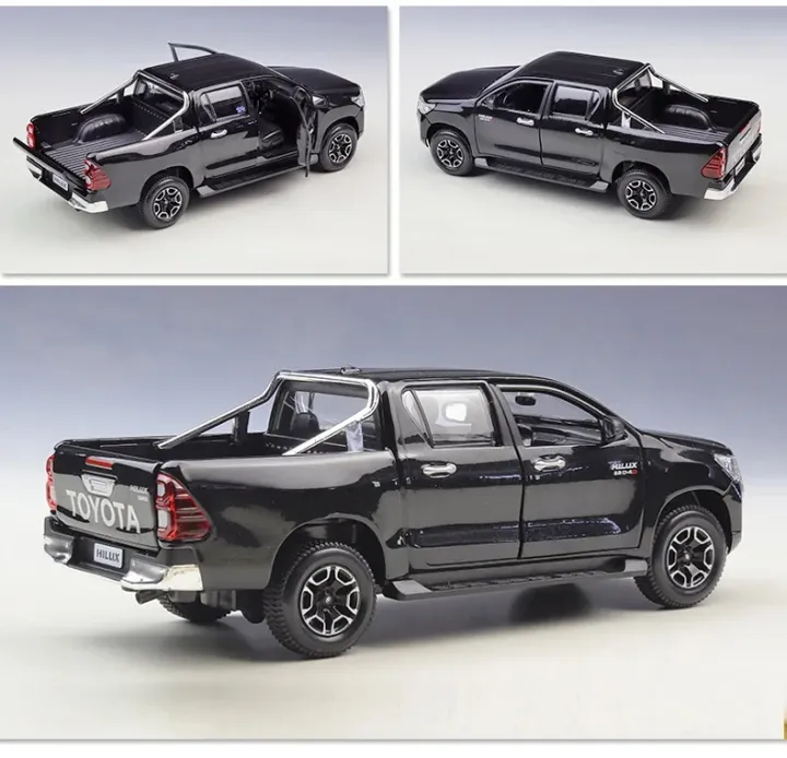 TOYOTA Hilux REVO 1:27 Scale Pickup Alloy Car Model Simulation Diecasts ...