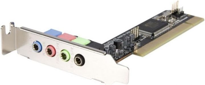 PCI Sound Card 4.1 Channel Low Profile PCI Sound Adapter Card AC97 3D ...
