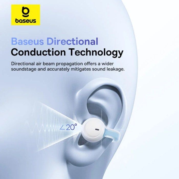 Baseus AirGo 1 Ring OpenEar TWS Earbuds Cluster Black | Daraz.pk