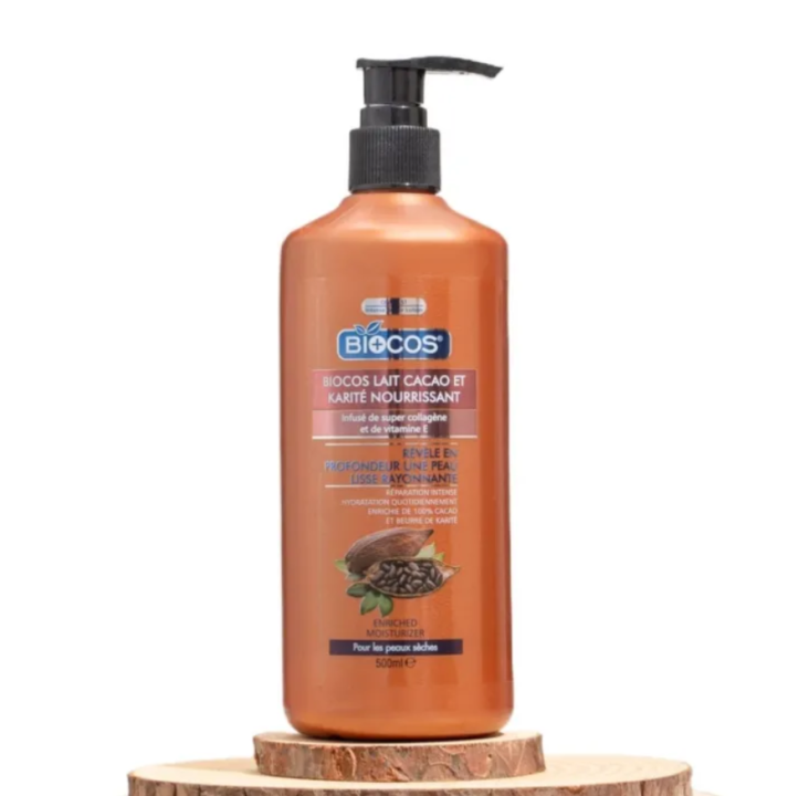 Biocos Cocoa Shea Nourishing Body Lotion Non Greasy 500ml | Daraz.pk