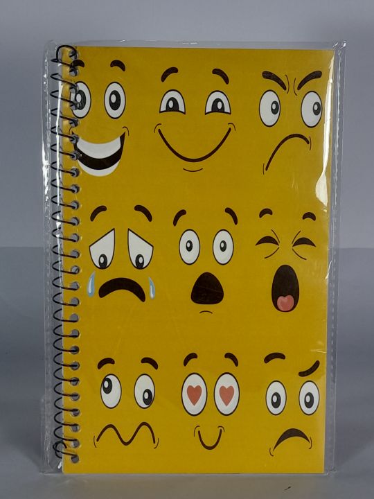 Bright Smiley Face Emoji Notebook - A5 Fancy Notebook & Diary - Student ...