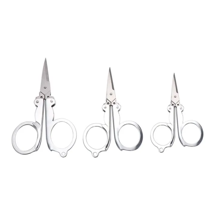 Portable Stainless Steel Foldable Scissors Compact Mini Pocket Scissor ...