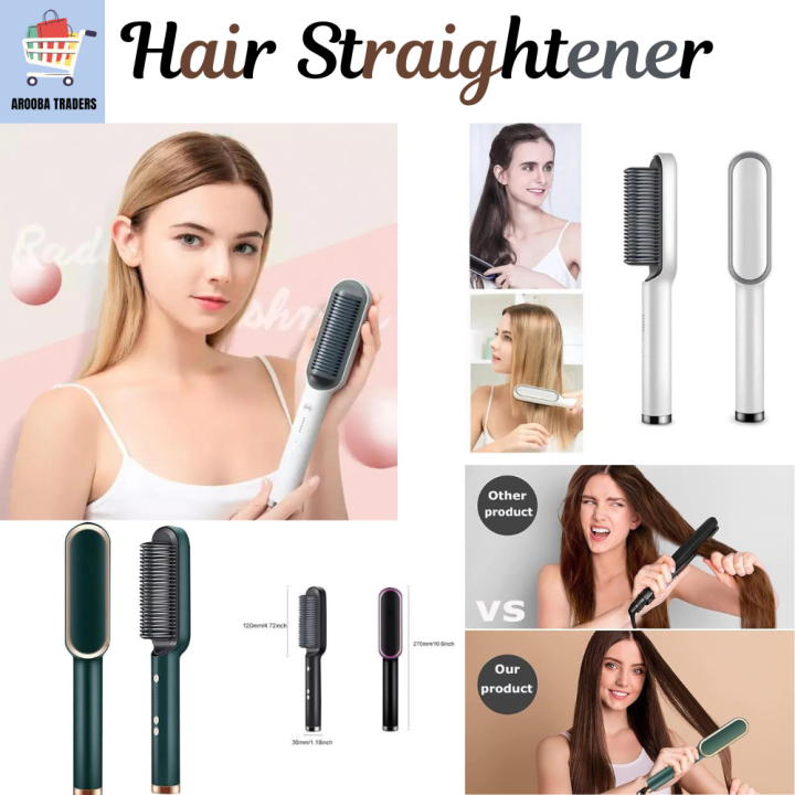 Hair Straightener Brush For Girls Comb Style | Daraz.pk