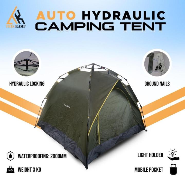Treckamp Auto Tent - Hydraulic Locking Camping Tent | Daraz.pk