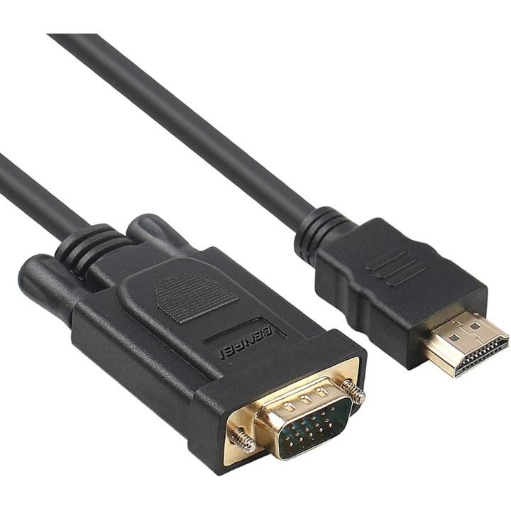HDMI to VGA, Gold-Plated HDMI to VGA 3 Feet Cable (Male to Male ...