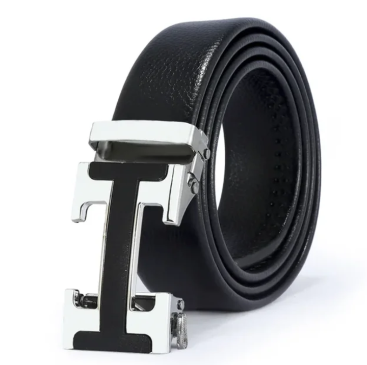 Auto lock branded Hermes belt for men easy adjustable pvc leather for ...