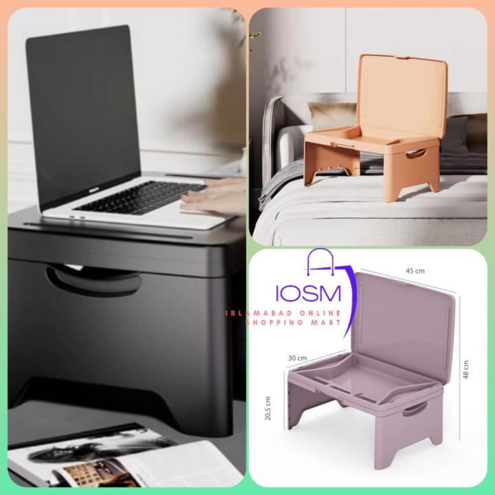 Portable Adjustable Folding Laptop Table & Study Table Can be Used on ...