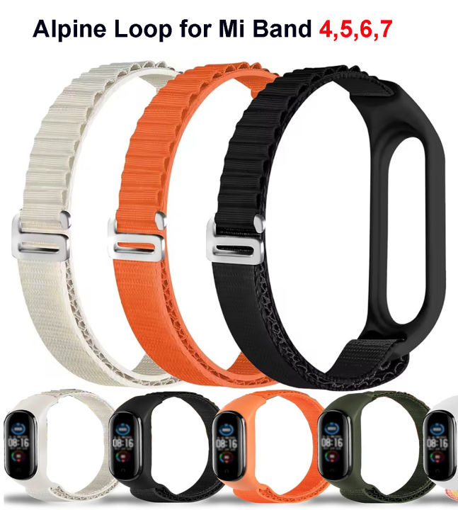 Alpine Loop Band for Xiaomi Mi Band 3 4 5 6 7 Bracelet Replacement ...