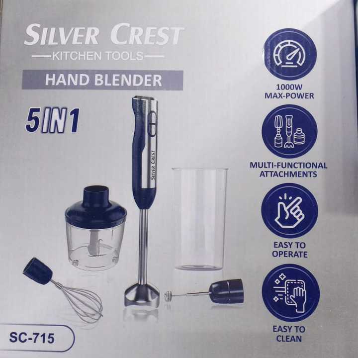 Electric Hand Blender- Heavy Duty Silver Crest Hand Blender- Electric ...