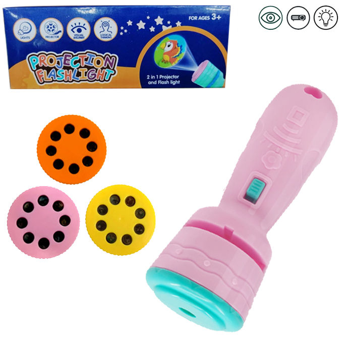 2 in 1 Projctor & Flash Light - Mini Projctor Torch Kids - Flashlight ...