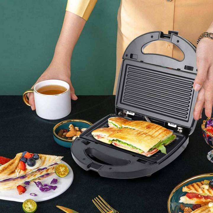 SECO Grilled Sandwich Maker Sandwich Maker Waffle Molds 3in 1 ...