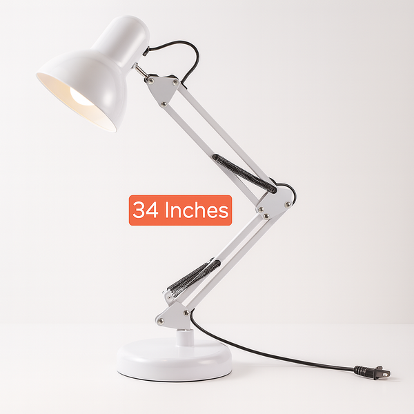 SIC Adjustable Aesthetic Study Table Lamp – 3ft Swing Arm, E27 eYe ...