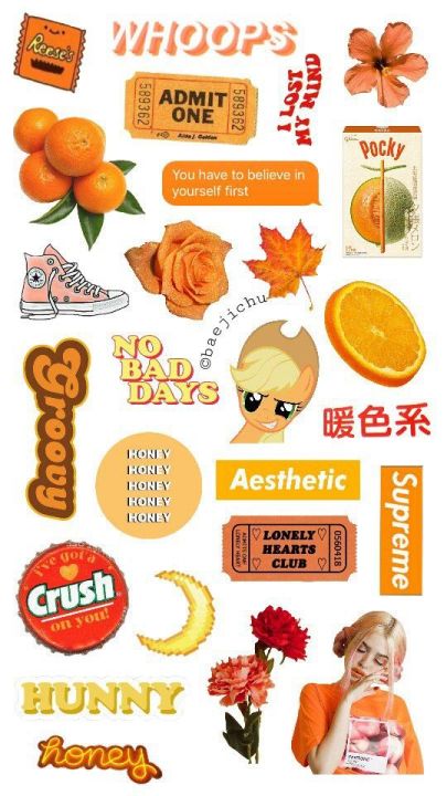 Orange theme uncut sticker sheet size is a6 | Daraz.pk