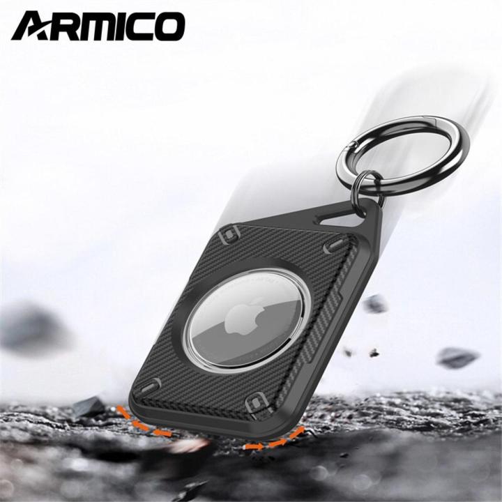 ARMICO For Air tags WaterProof IP68 Protector Key Chain Anti-loss For ...